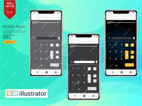 Conjunto De Interface De Aplicativo Bancário Vetor Premium