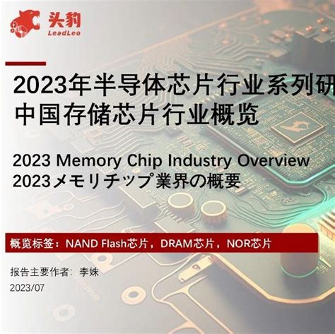 报告 头豹：2023年半导体芯片行业系列研究——中国存储芯片行业概览（附下载）存储芯片芯片智能汽车新浪新闻