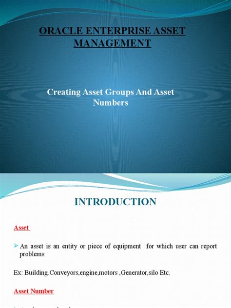 Oracle Enterprise Asset Management Pdf