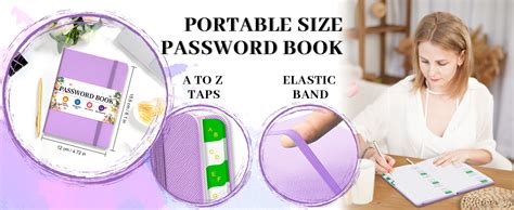 Password Keeper With Alphabetical Tabs Portable Internet Password Management For Seniors