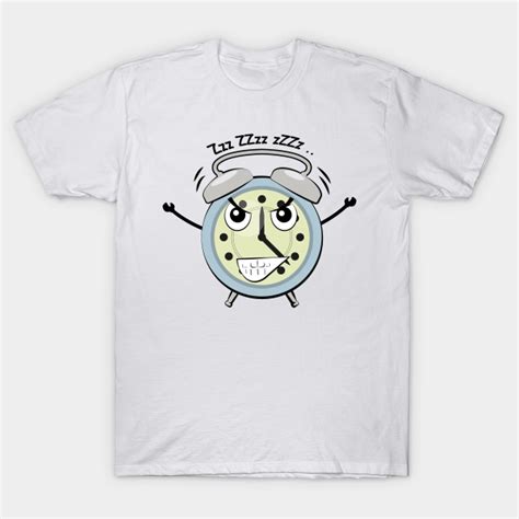 Scary Alarm Clock Funny Character Fun T Shirt Teepublic