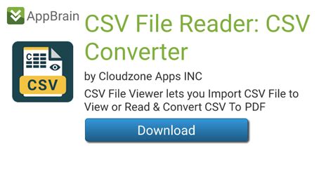 Csv File Reader Csv Converter For Android Free App Download