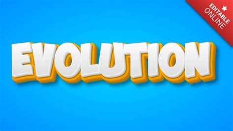 Evolution Text Effect Generator