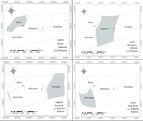 Actual And Predicted Species Distribution Maps Predictive Maps Shown