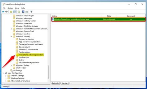 How To Hide Or Display Windows Security App Firewall And Network