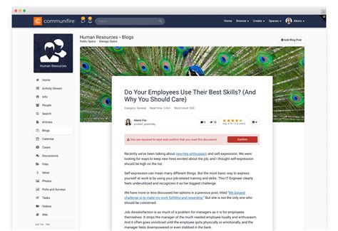 Internal Blogging Software