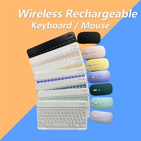 Keyboard Wireless Bluetooth Mouse Rechargeable Portable Keyboard Mouse Set For Phone Tablet