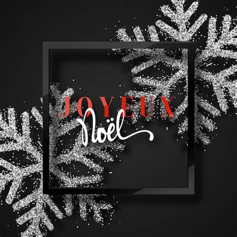 Frohe Weihnachten Französische Inschrift Joyeux Noël