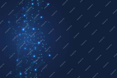 Premium Vector Polygonal Space Background With Connecting Dots And Lines