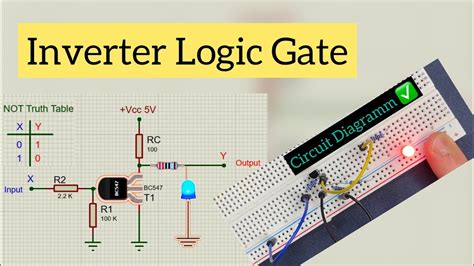 How To Build Inverter Logic Gate Using Bc547 On Breadboard Youtube