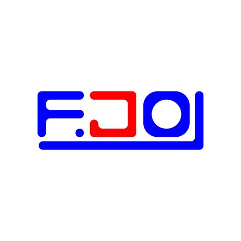 Fjo Letter Logo Creative Design With Vector Graphic Fjo Simple And