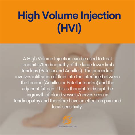 What Is A High Volume The Joint Injection Clinic