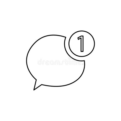 Single Message Icon Cloud Message Concept Vector Illustration Stock Vector Illustration Of