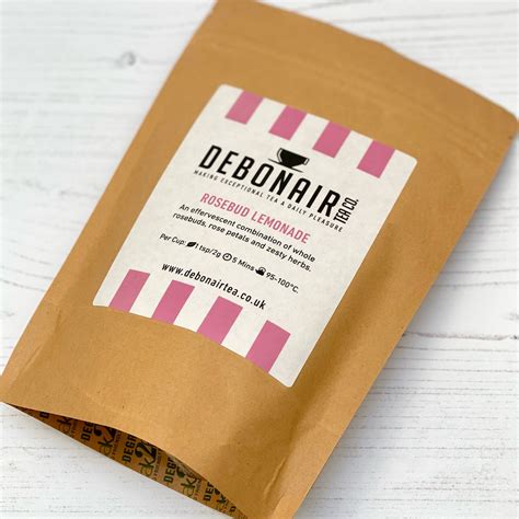 Rosebud Lemonade Caffeine Free Tea Debonair Tea Co