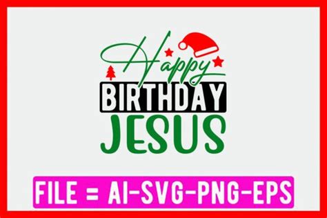 Happy Birthday Jesus Svg Graphic By Mkdesign Store · Creative Fabrica