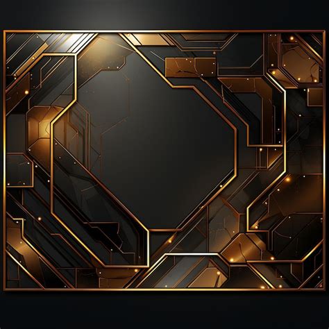 Premium Photo Background Of Angular Polygons Polished Brass Material