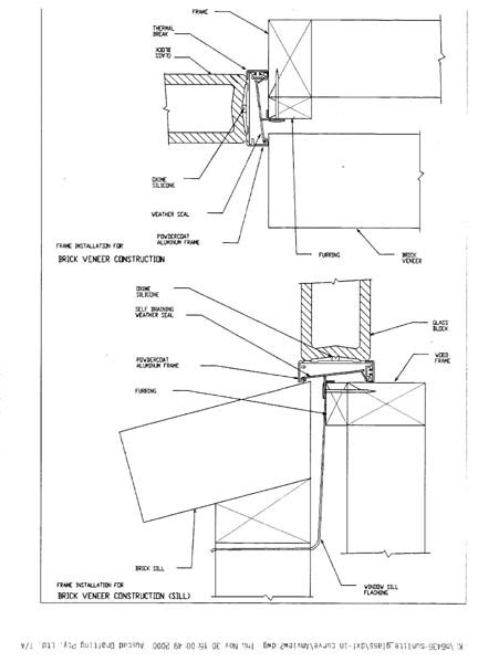 Blokup Window Sill And Jamb Section With Thermal Break