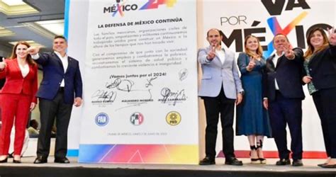 Va Por México Fija Fecha Para Presentar Método De Elección De Candidato