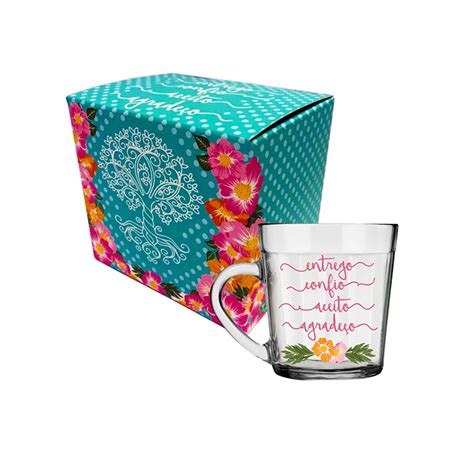 CANECA AMERICANA DE VIDRO 230ML ENTREGO CONFIO Shopee Brasil