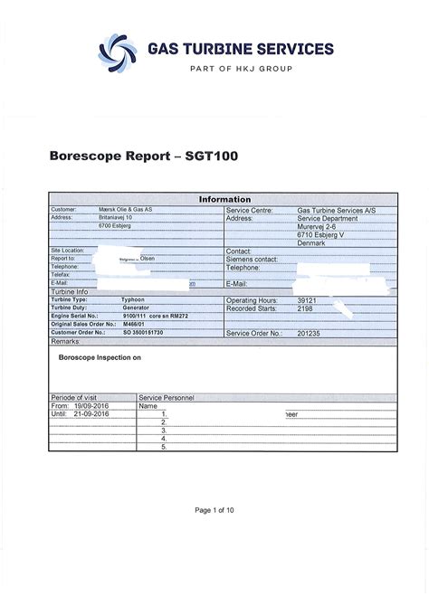 Borescope Engine Inspection Report For Analysispdf