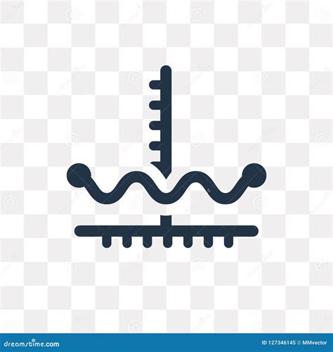 Line Chart Vector Icon Isolated On Transparent Background Line Stock Vector Illustration Of