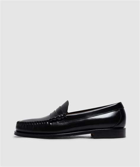Gh Bass Weejun Heritage Larson Moc Penny Loafer Black Sevenstore