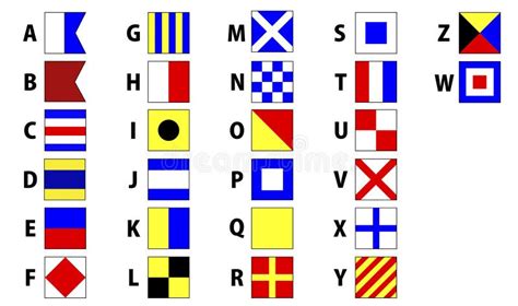 International Maritime Signal Flags Stock Illustration Illustration