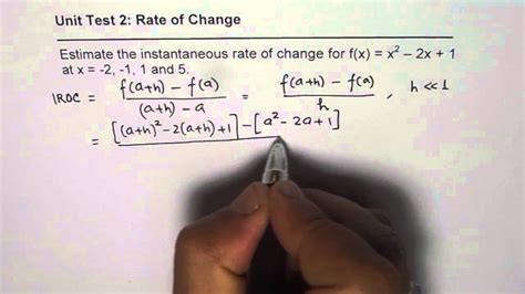 Instantaneous Rate Of Change Formula Calculus