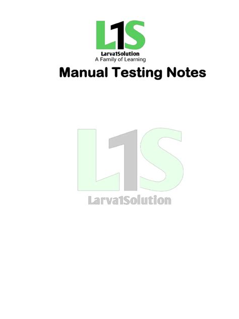 Manual Testing Notes Nov 2022 Download Free Pdf Software Testing Software Development Process