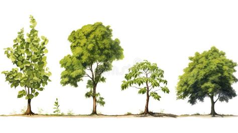 Sapling Stages Of Tree Growth Stock Illustration Illustration Of Life