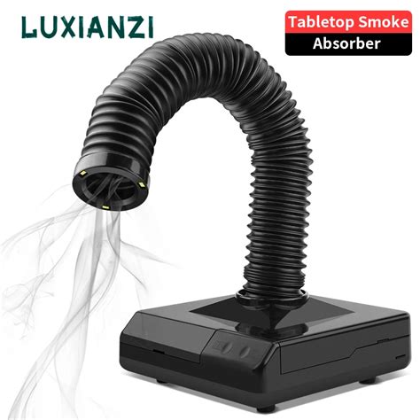 Luxianzi 납땜 인두 탁상 연기 흡수기 Esd 연기 추출기 필터 스크린 납땜 스테이션용 연기 장비 220v