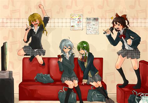 Hakurei Reimu Kirisame Marisa Izayoi Sakuya And Kochiya Sanae