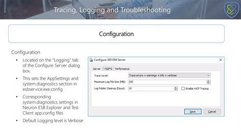 tracing logging and troubleshooting 3 7 ppt