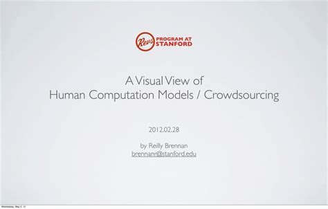 a visual view of human computation models crowdsourcing ppt