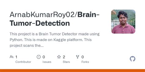 Github Arnabkumarroy Brain Tumor Detection This Project Is A Brain