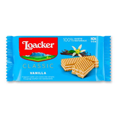 Вафлі Loacker Classic Vanilla 45г – онлайн-супермаркет «Сільпо»