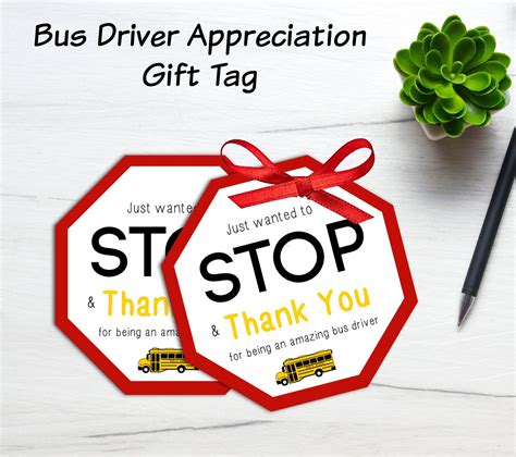 Bus Driver Thank You Bus Driver Appreciation Thank You Note For Bus Driver T Tag Bus