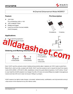 Hy3210p Datasheetpdf Huayi Microelectronics Coltd