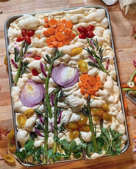 Garden Art Focaccia Bread — A Trend Thats Here To Stay Recipe