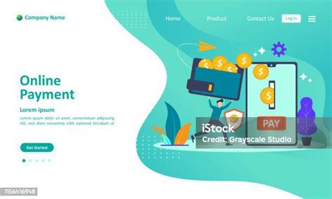 온라인 결제 개념 스마트폰에서 Atm으로 송금하는 사람 웹 방문 페이지 Ui 모바일 앱 배너 템플릿에 적합합니다 벡터 일러스트레이션 개념에 대한 스톡 벡터 아트 및 기타