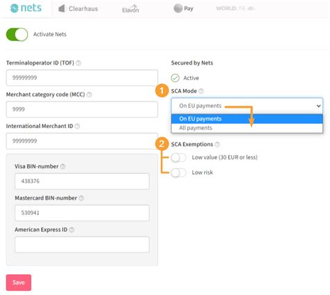 SCA Strong Customer Authentication OnPay Dokumentation