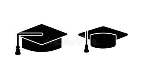 Education Icon Graduation Cap Icon Vector Stock Illustration Illustration Of School High