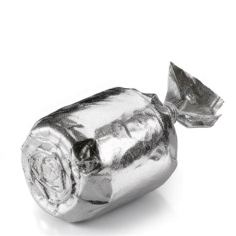 Premium Ai Image Silver Candy Sweet Sugar In White Background