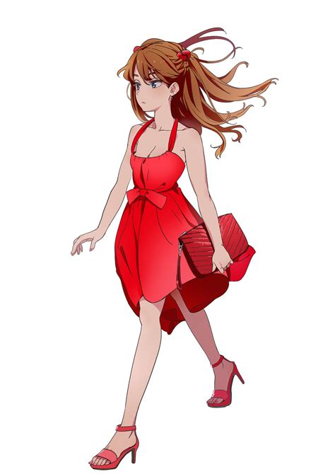 Safebooru 1girl Alternate Costume Bag Bangs Blue Eyes Bow Brown Hair