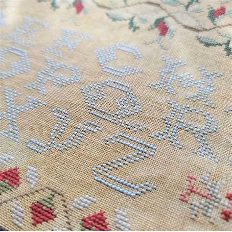Eliza Jane Smyth 1840 Sampler Pattern Pdf The Wishing Thorn