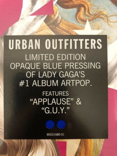 Lady Gaga Artpop Urban Outfitters Limited Blue Vinyls