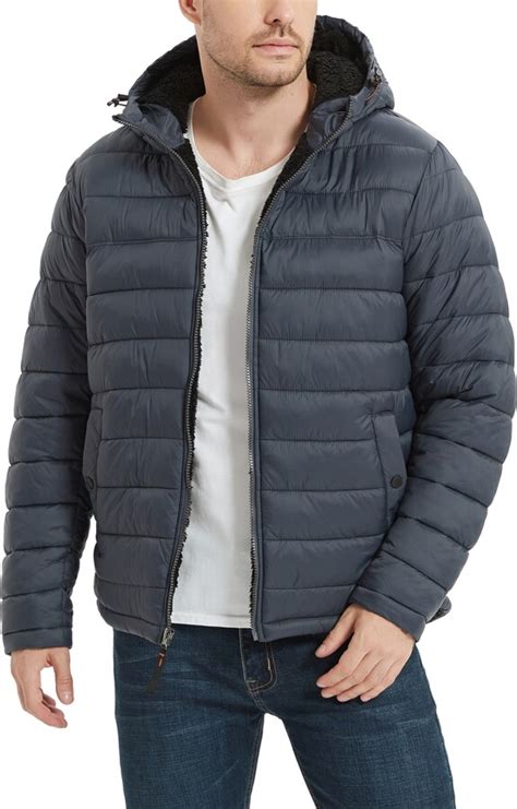 Hawke And Co Mens Sherpa Lined Hooded Puffer Jacket Shopstyle
