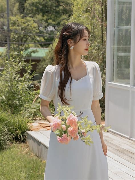 리리앤코 1천장 돌파 웨딩룩 44 120 제이니얼 시스루 하트넥 플레어 롱 원피스 봄여름가을하객룩파티룩격식룩빅사이즈120사이즈자체제작셀프웨딩