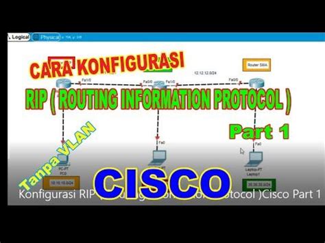 Konfigurasi RIP Routing Information Protocol Cisco Part Perbaikan Youtube