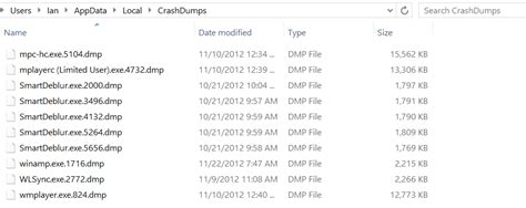 where does windows 8 store user mode crash minidumps super user